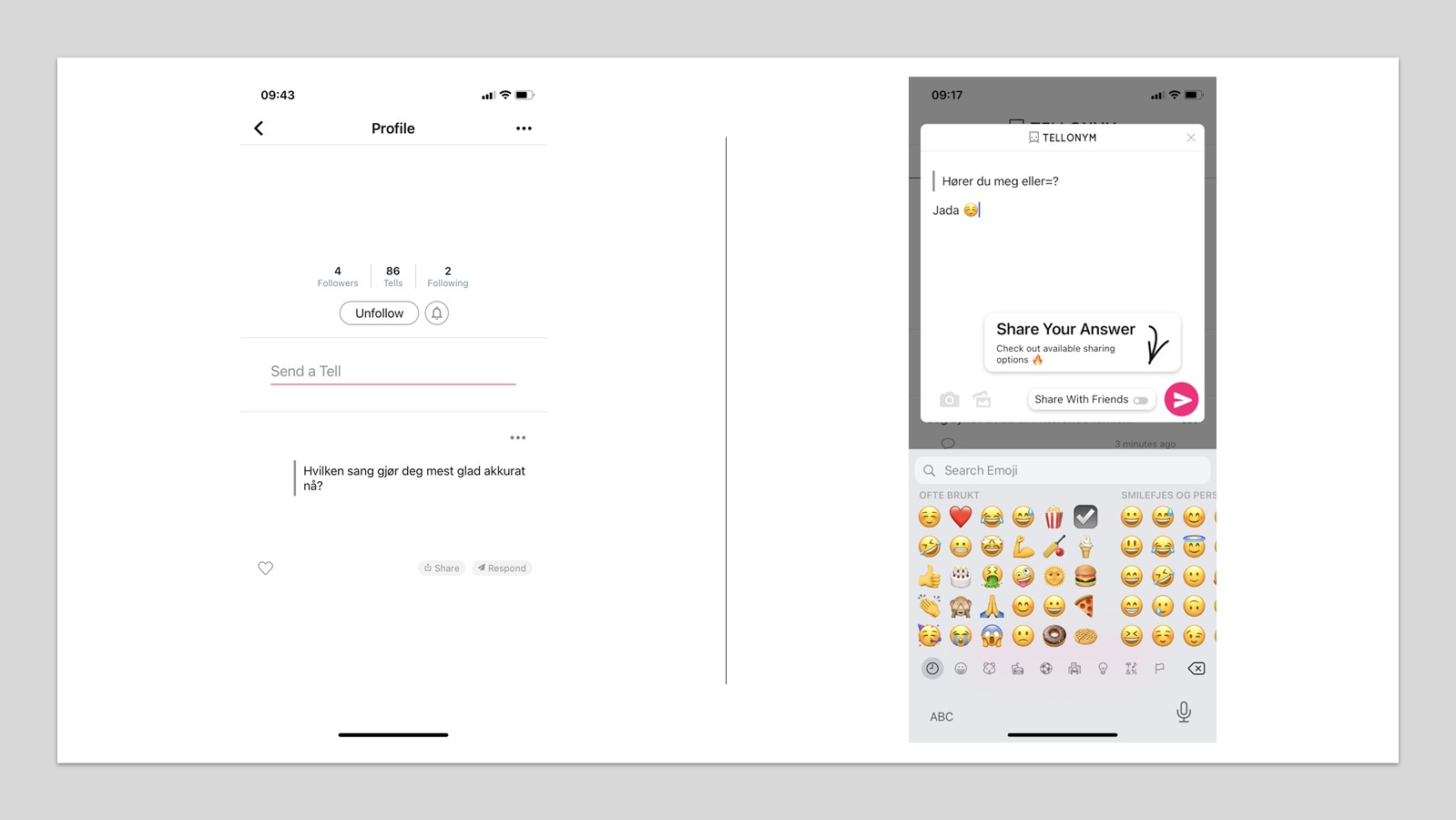 Tellonym | Barnevakten