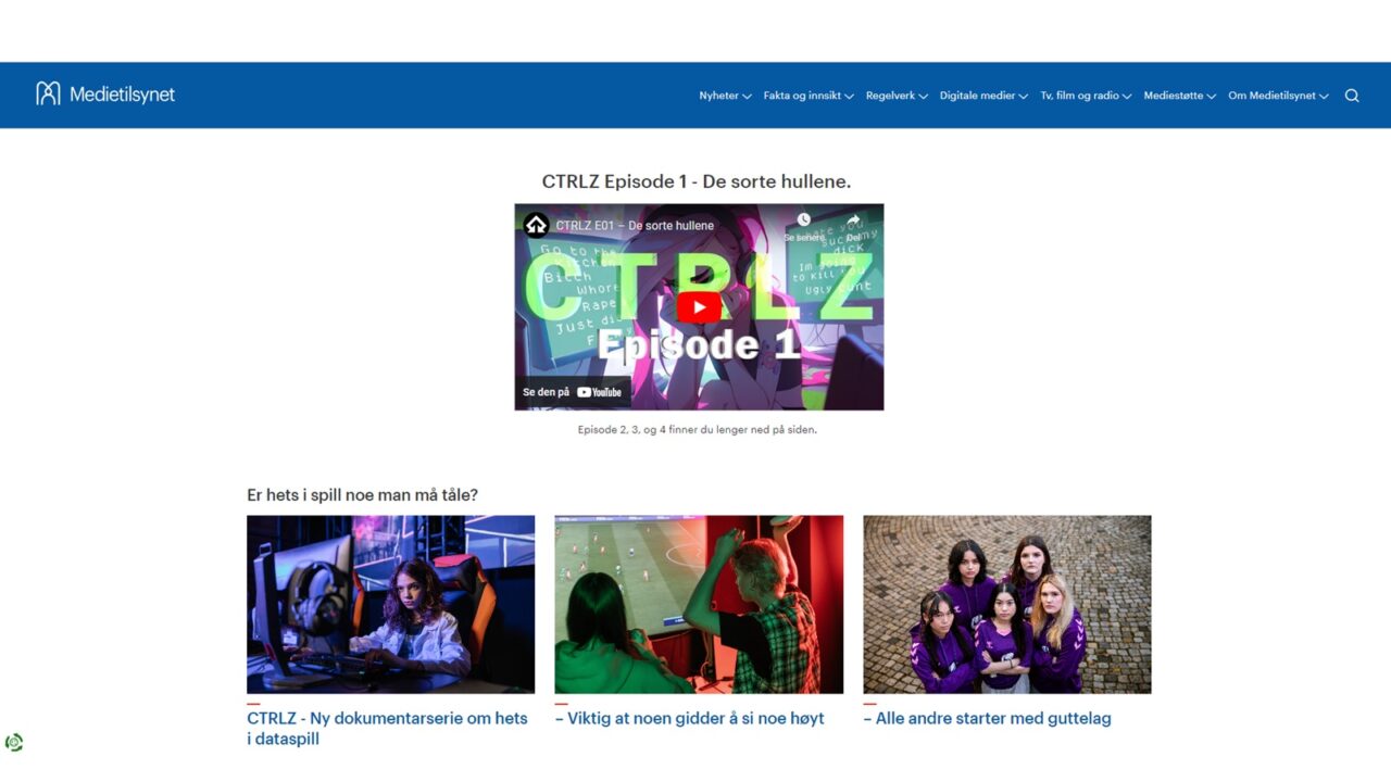 CTRLZ: trakassering og hets i spill | Barnevakten