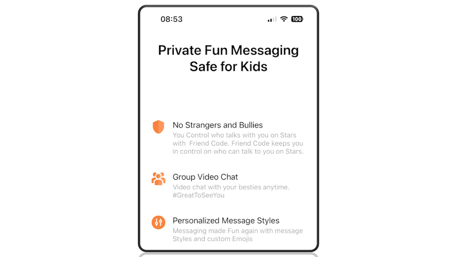 Stars Messenger Kids Safe Chat | Barnevakten